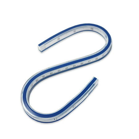 YERDGARY 24 Inch (60cm) Flexible Curve Ruler, 1 Pack Double Side ...