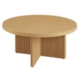 Better Homes & Gardens Lillian Fluted Coffee Table, Natural Pine Finish ...