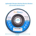 LotFancy 4.5 in Flap Discs, 20Pcs 40 60 80 120 Grit Sanding Grinding ...