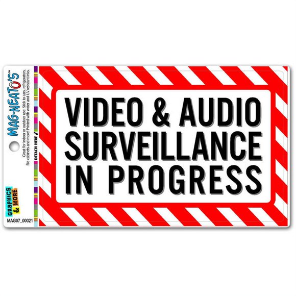 Video And Audio Surveillance Signs