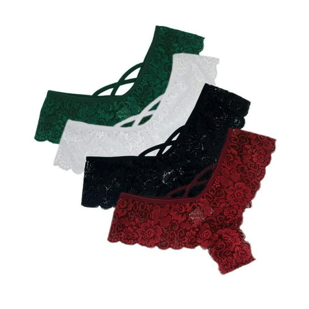 Tanga de encaje sexy de talla grande para mujer, ropa interior sexy y ...