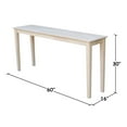 International Concepts 60-in Shaker Wood Console Table, Unfinished ...