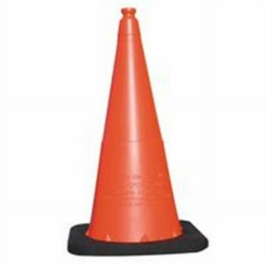 TruForce Traffic Cones w/ Rubberized Black Base - Walmart.com