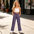 2 in 1 Girls Cargo Pants Detachable Convertible Legs Hiking Trousers ...