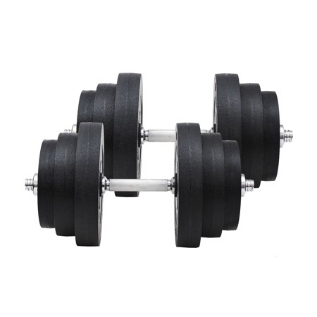 88lbs Adjustable Dumbbell Set Weight Fitness Training Exercise - Black ...