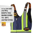 Pioneer Hi Vis Insulated Work Overalls for Men - Heavy Duty 100% Cotton ...