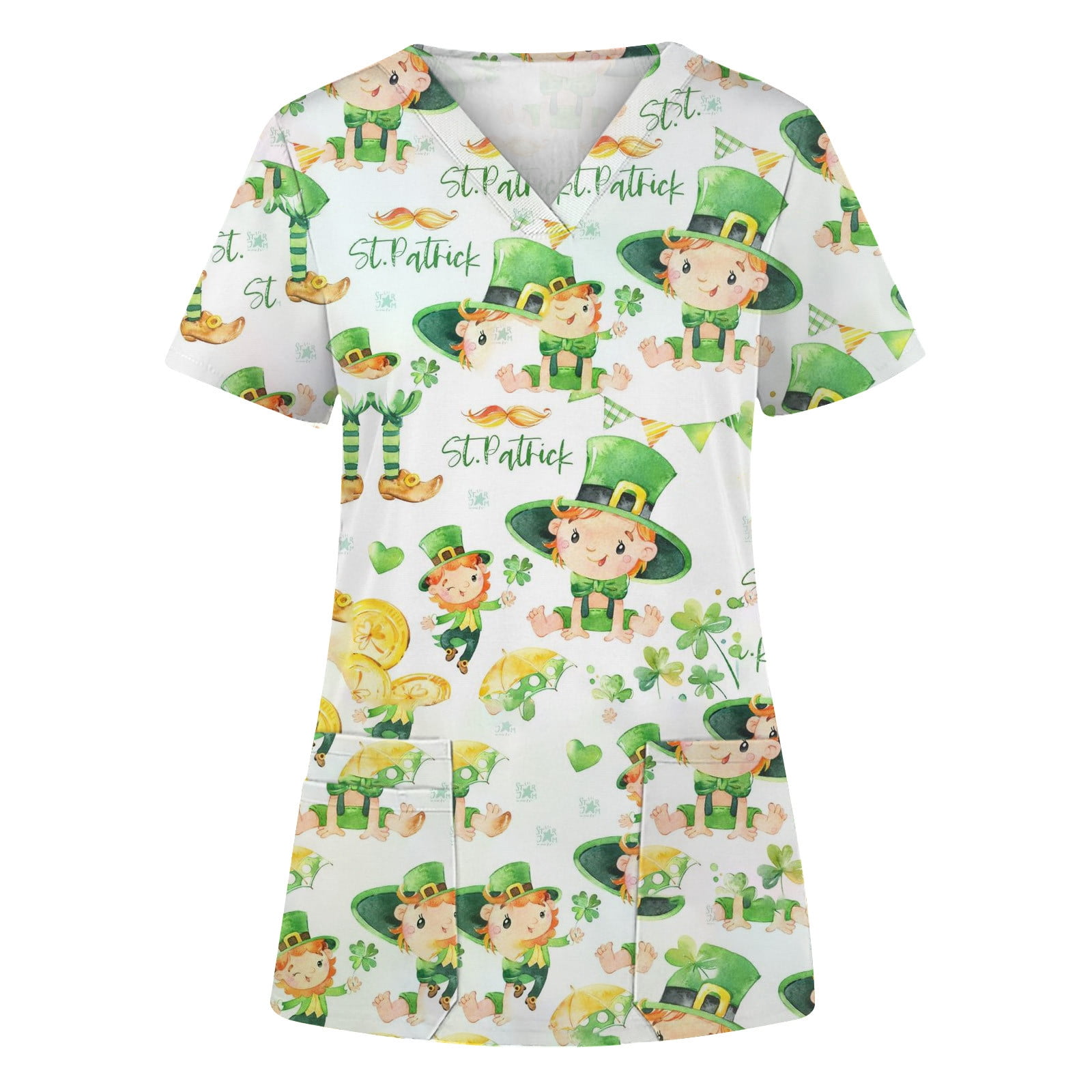 Click here for Suokom Scrubs For Women Workwear V-Neck Top Soft S... prices