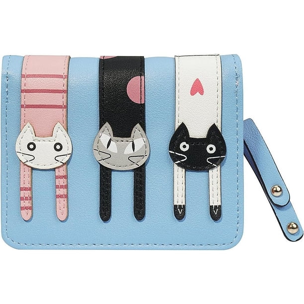 SURJDE FXTXYMX Mini Wallets PU Leather Cat Coin Purse Card Holder for ...