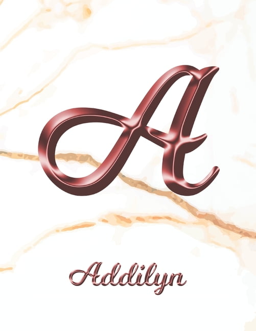 Addilyn: 1 Year Weekly Planner with Note Pages (12 Months) - White ...
