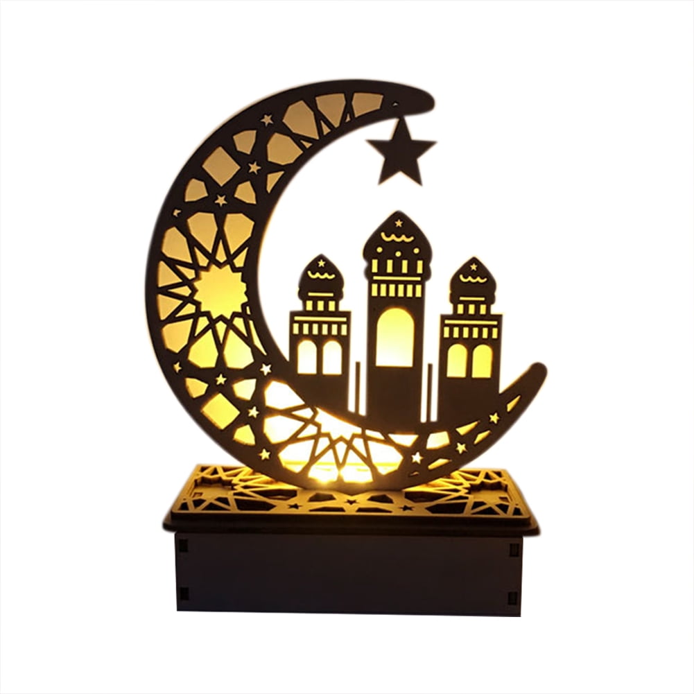 AIHOME LED Wooden DIY Lamp Festival Palace Decorative Light for Muslim ...