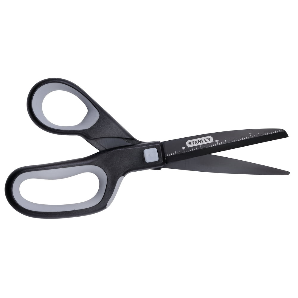 STANLEY 8-Inch Non Stick Heavy Duty Titanium Scissors, Gray - Walmart ...