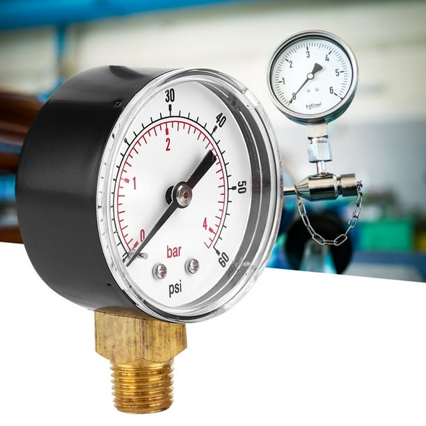 Manómetro, Manómetro de 50 mm, Manómetro de 1/4, Manómetro de conexión inferior BSPT ...