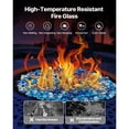 KFFKFF Fire Glass Fireplace Stones Glass Beads Fireproof, Glass, 3/4 ...