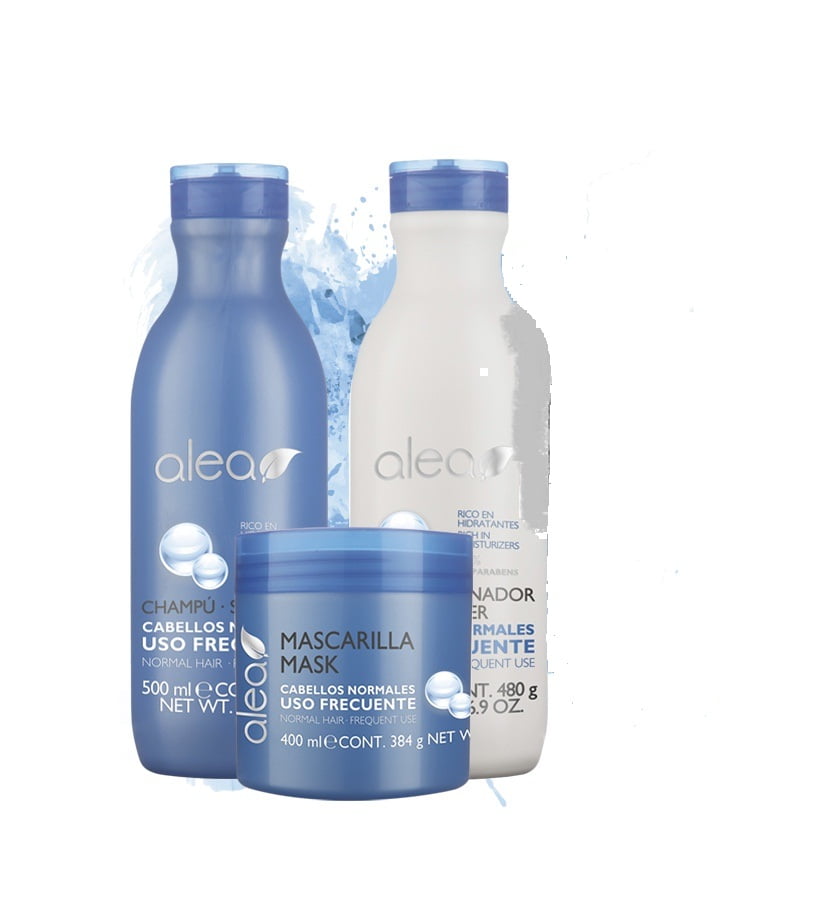 Alea Kit Uso Frecuente Cabello Normal Shampoo/Acondicionador/Mascarilla ...
