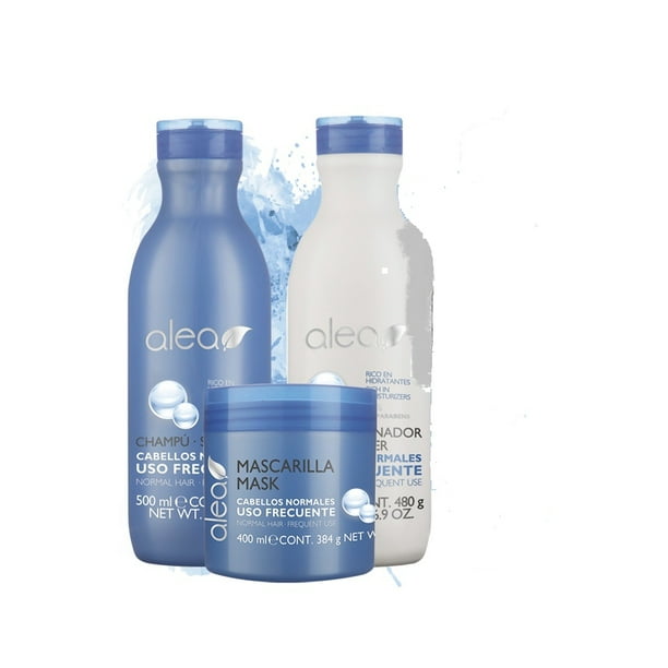 Alea Kit Uso Frecuente Cabello Normal Shampoo/Acondicionador/Mascarilla ...