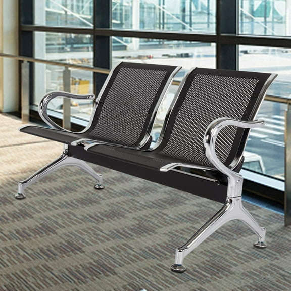 kinbor Waiting Room Chairs - Durable PU Leather Reception Bench with ...