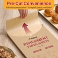 200Pcs 12x16 Inch Unbleached Parchment Paper Sheets for Baking, Pre-Cut ...