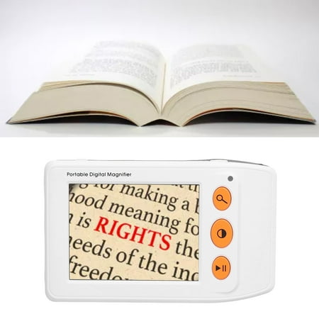 Digital Video Magnifier, Portable Handheld Magnifier, 3.5 Inch LCD ...