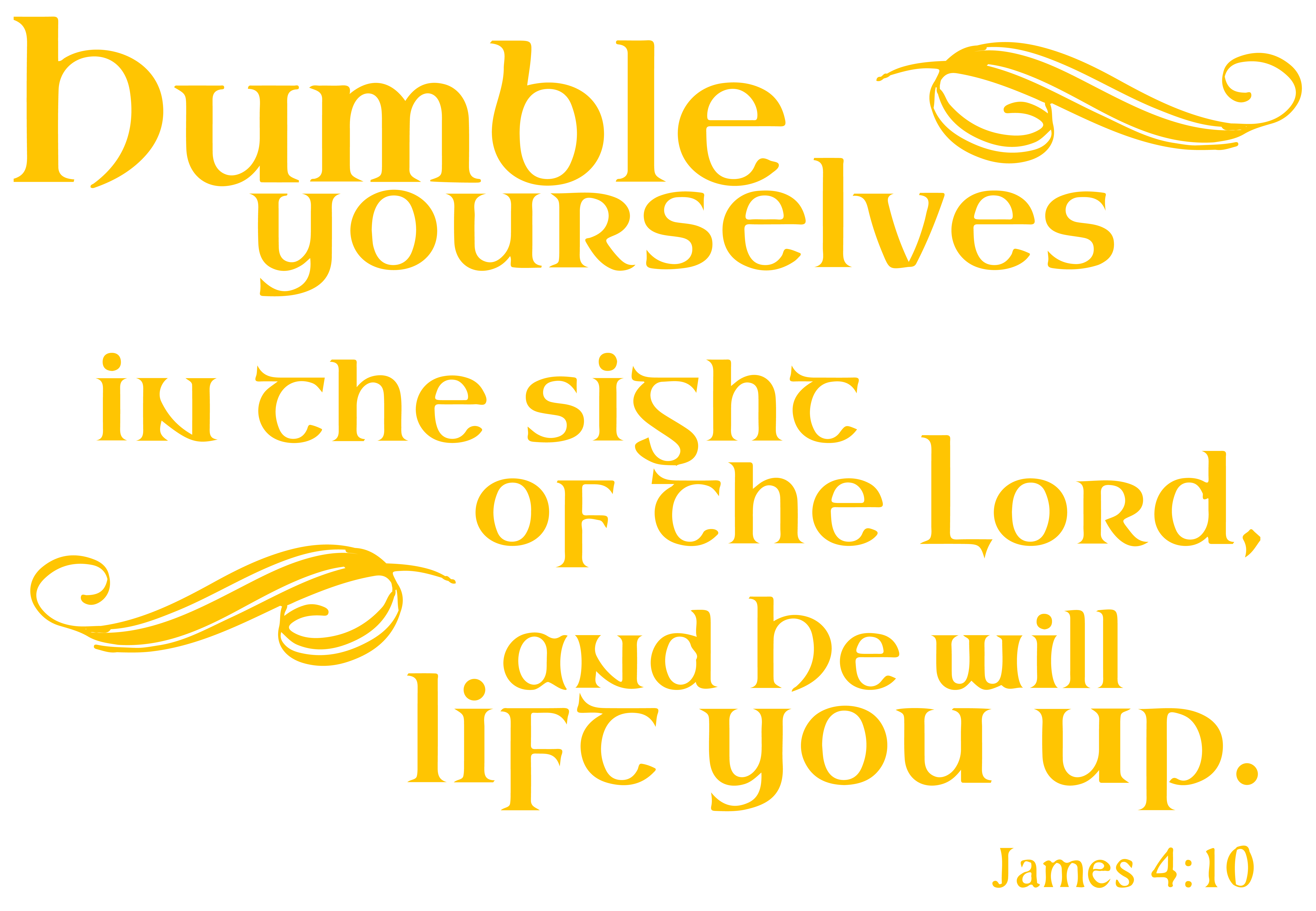 James 4:10 Humble yourselves in the sight ofâ ¦ Vinyl Decal Sticker ...