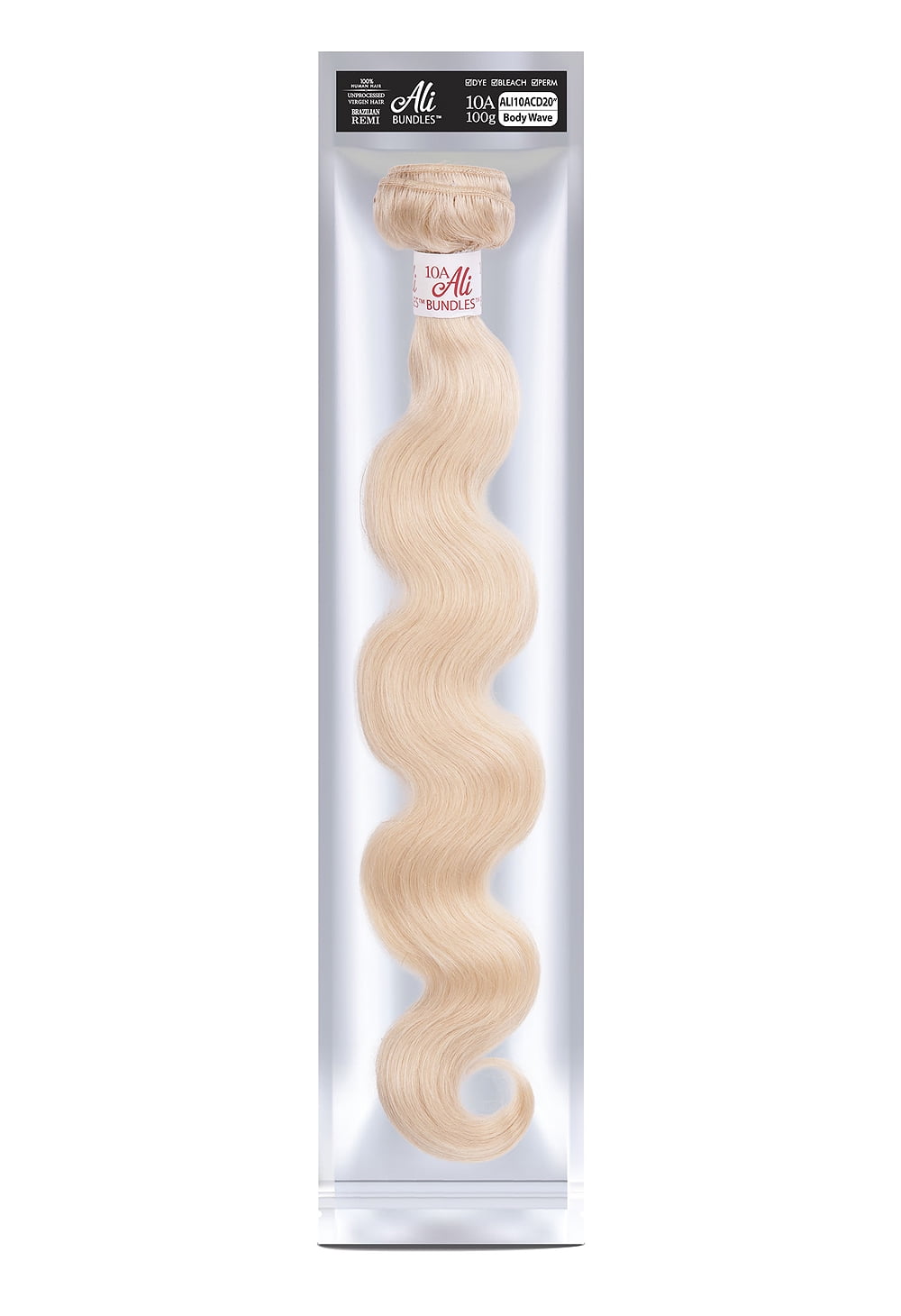 Brazilian Virgin Remi - Body Wave 10a 12" - Color 613 - Walmart.com