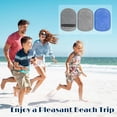 Beach Sand Remover Bag & Gloves | Gray Blue Polyester Sand Removal Tool ...