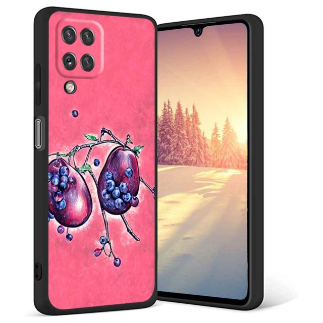Compatible with Samsung Galaxy A42 Phone Case, plum-berries-360 Case ...