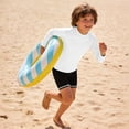 Boys Sun Swim Shirt Long Sleeve Rash Guard for Beach Pool Water Sports ...