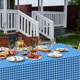 3 Pcs Green Checkered Disposable Plastic Tablecloth Set, Gingham and ...