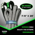 "Rhino USA 7/8""x20' Kinetic Energy Recovery Rope for Low Traction ...
