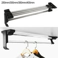 Retractable Top Mount Wardrobe Rail Clothes Hanger Stainless Steel ...