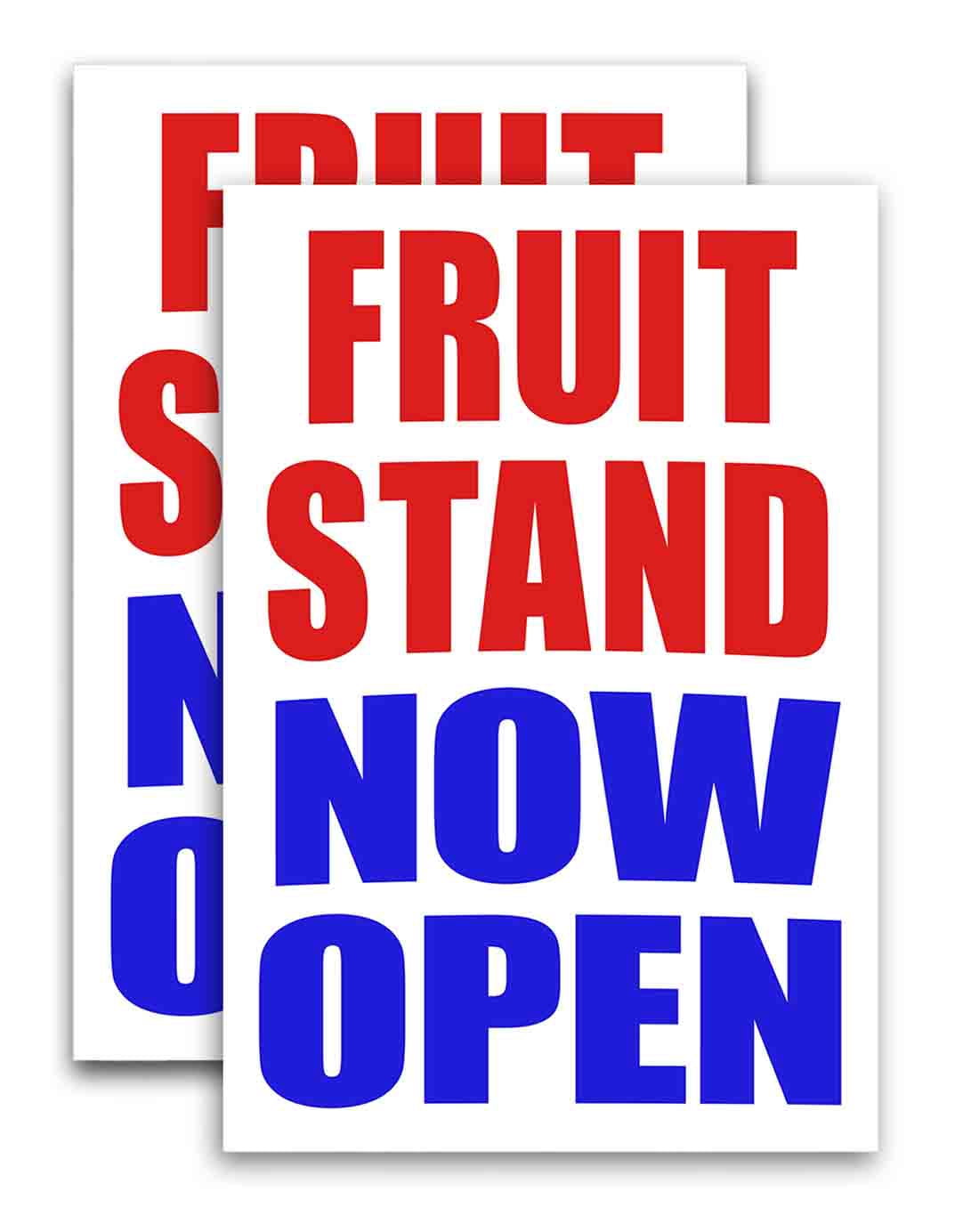 Fruit Stand Now Open (24" X 36") Vinyl Decal Only (Pack of 2) |Sign ...