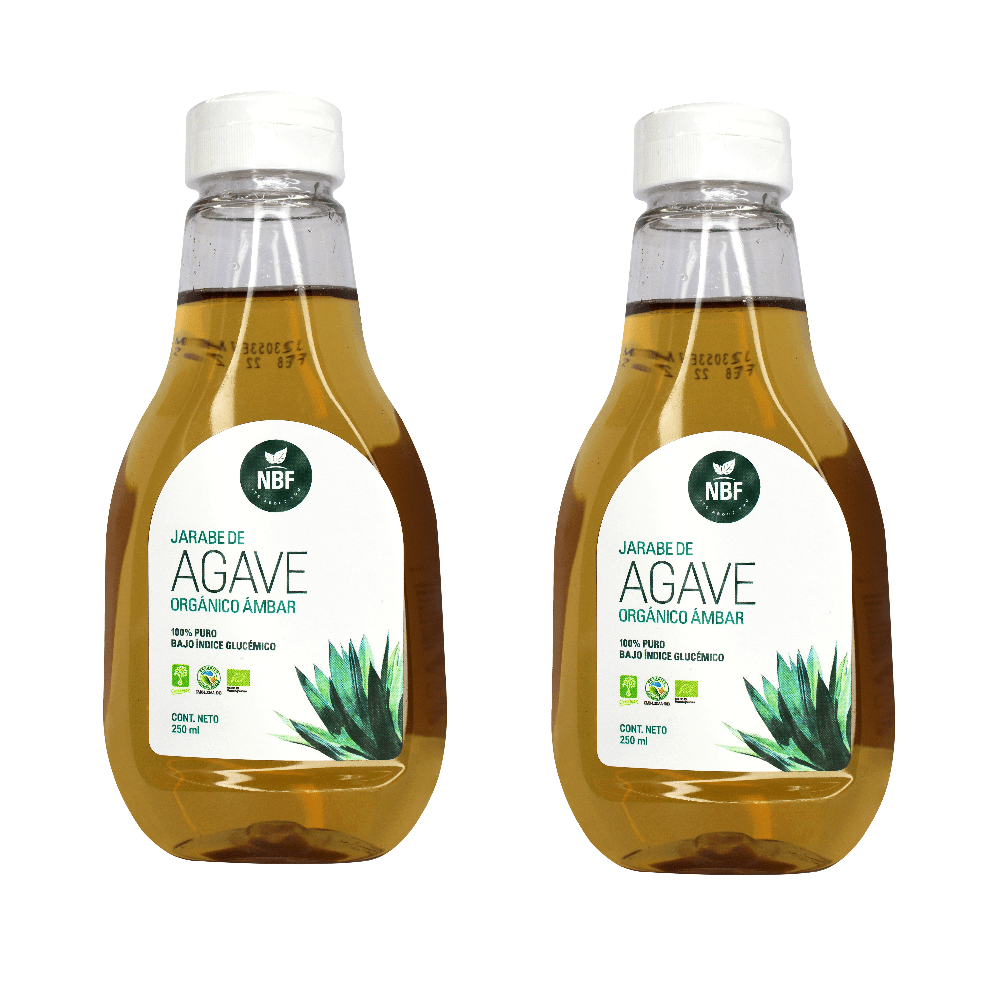 Jarabe de Agave Ámbar NBF Dúo Pack 250ml Orgánico | Bodega Aurrera en línea