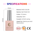 Shescolor Nail Polish Kit,Quick Dry,Long Lasting,Black,White,Pink,0 ...