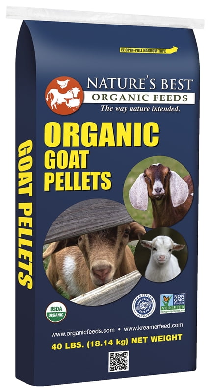 Nature's Best Organic Feeds Organic Goat Pellets, 40 lbs. - Walmart.com