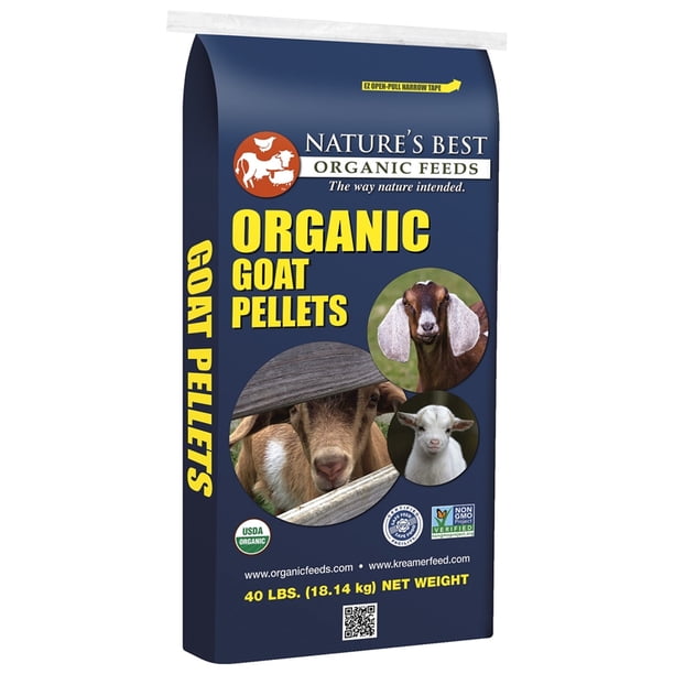 Nature's Best Organic Feeds Organic Goat Pellets, 40 lbs. - Walmart.com ...