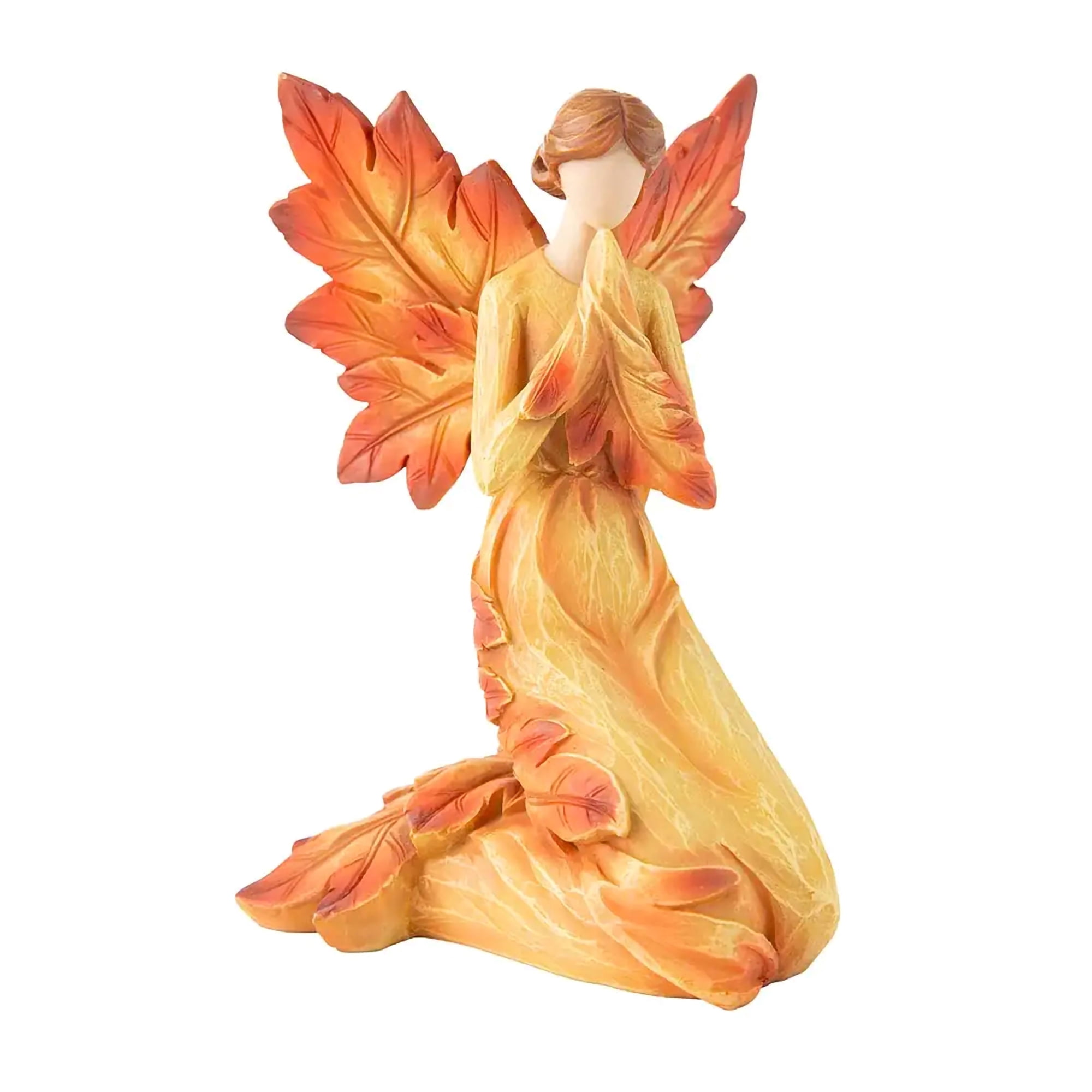 Multitrust Angel Figurine Kneeling Standing Angel Statue Home Office ...