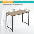 Dkelincs 40 inch Computer Desk Multi-Function Writing Table PC Wood Top ...