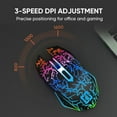 Bluetooth Wireless Gaming Mouse, 2.4G Cordless RGB Rechargeable PC Game ...