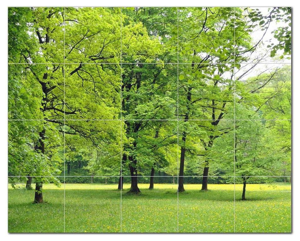 Trees Forest Ceramic Tile Mural Kitchen Backsplash Bathroom Shower ...