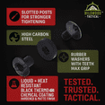 Wildwood Tactical Black Chicago Screws 72-Piece Kit 1/4" & 3/8" for ...
