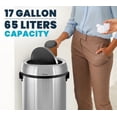 Alpine 17-Gallon Stainless Steel Swing Top Trash Can – Commercial Grade ...