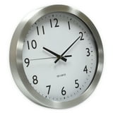 Universal UNV10441 12.63 in. Diameter 24-Hour Round Wall Clock Black ...