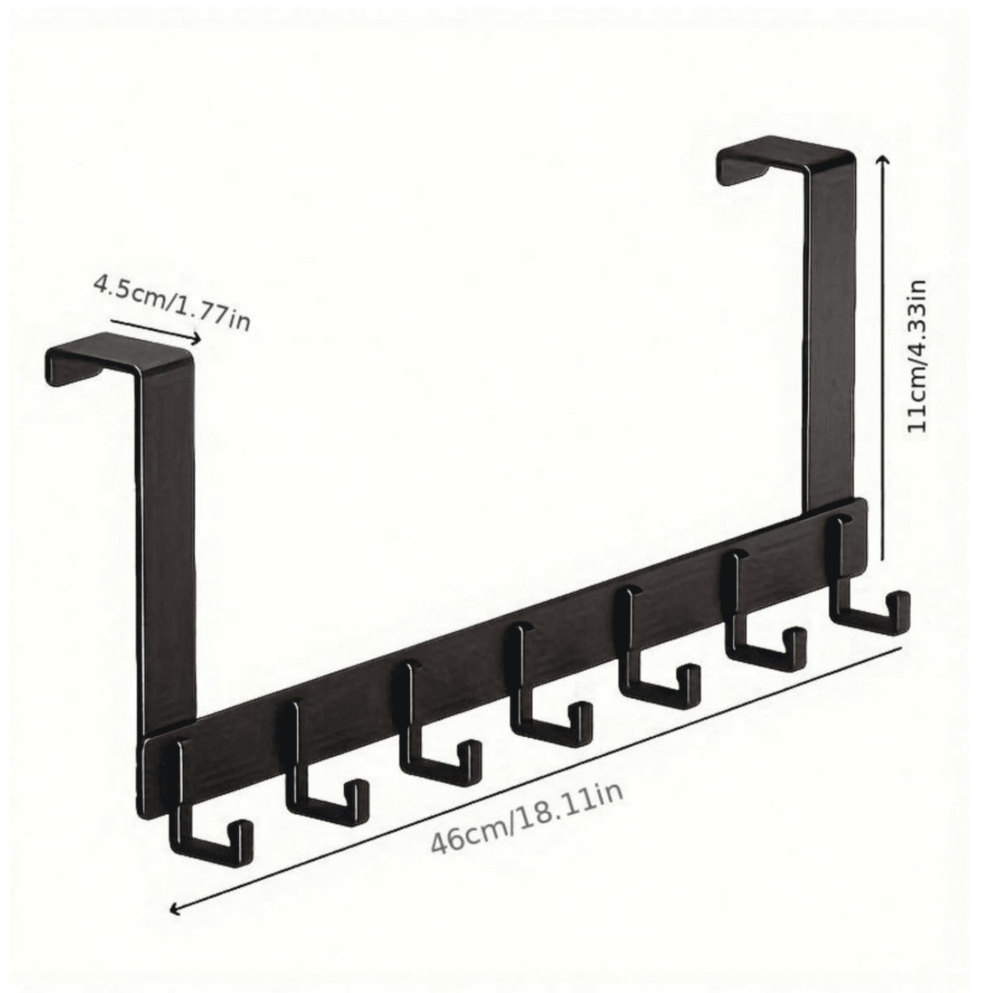 Click here for Yverix 20cm Tall Over-The-Door Metal Hook  Punch-F... prices