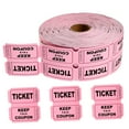 Pink Raffle Tickets for Parties and Events with Multiple Options and ...