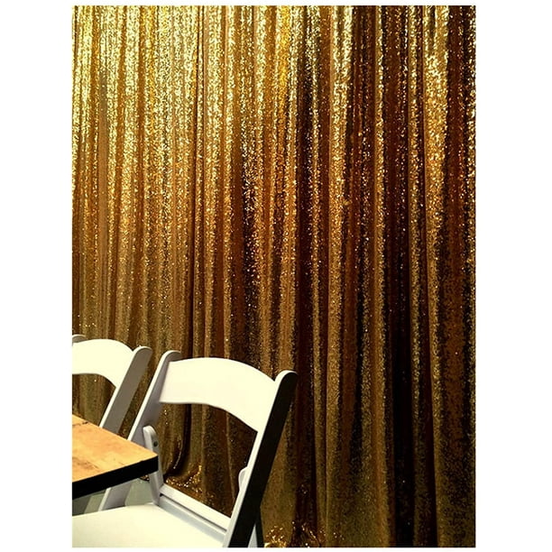 Gold Shimmer Sequin Fabric Photography Backdrop 4FTX6FT Glitter ...