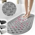 Semfri Bath Tub Shower Mat Non Slip Shower Floor Mats for Bathroom Bath ...