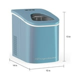 FRIGIDAIRE Retro Ice Maker, 26 lbs Capacity Counter Top Ice Maker, Blue ...