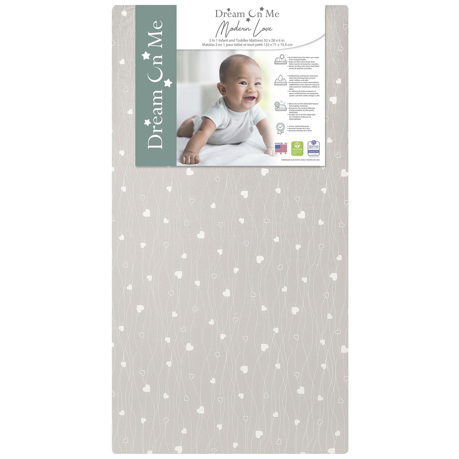 Click here for Dream On Me Modern Love 2 In 1 Infant And Toddler... prices