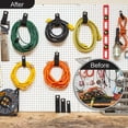 10 Pcs Extension Cord Holder Cable Hose Rope Wrap Hanger Hook Loop ...