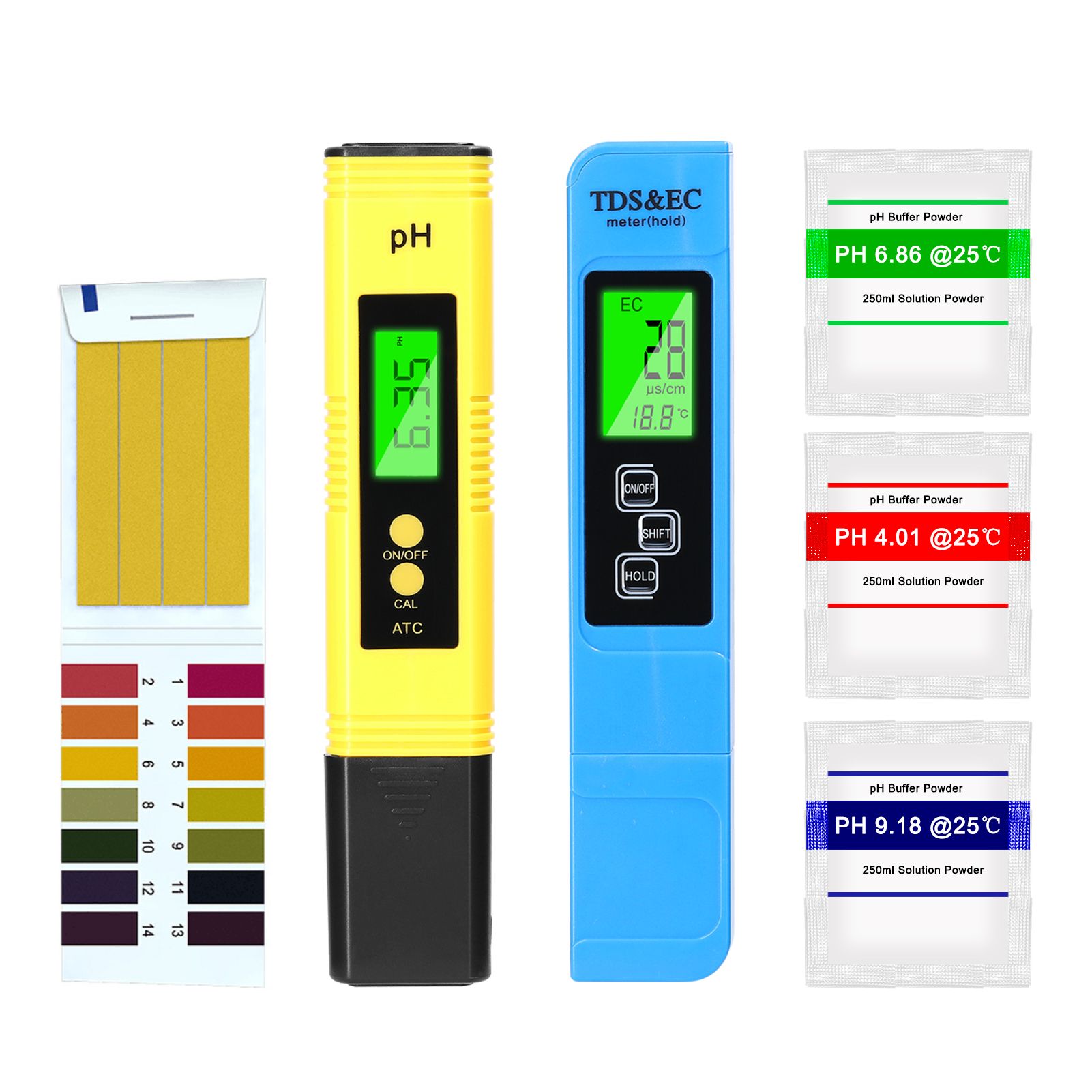yeacher 2-in-1 Water Quality Tester Kit: Digital PH Meter & TDS/EC Pen ...